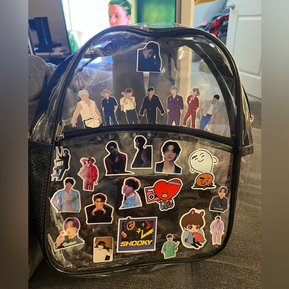 Bags | Bts Clear Backpack | Poshmark